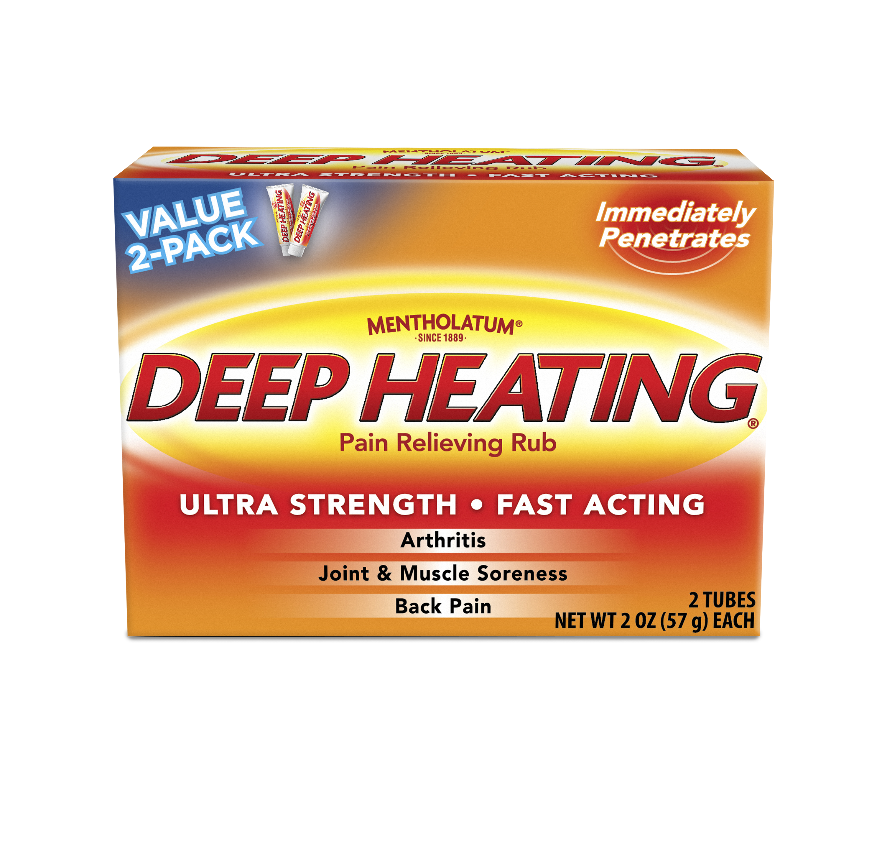 Mentholatum Deep Heating Pain Relieve Rub Ultra Strength ...